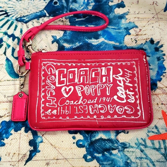 Coach | Bags | Coach Poppy Wallet Pink Silver | Poshmark